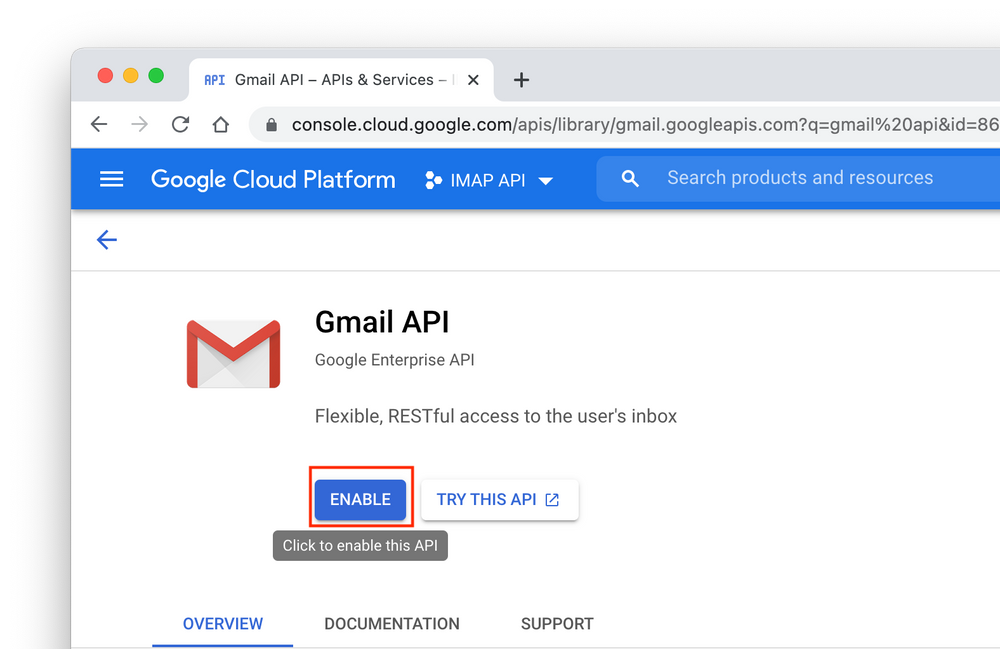 Setting up Gmail OAuth2 for EmailEngine