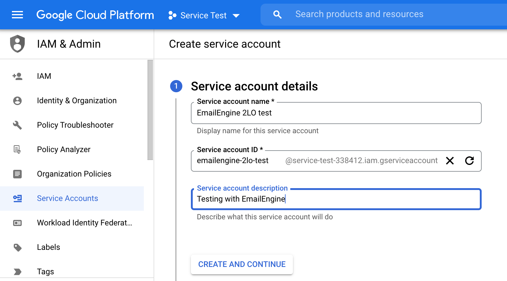 Gmail OAuth Service Accounts with EmailEngine