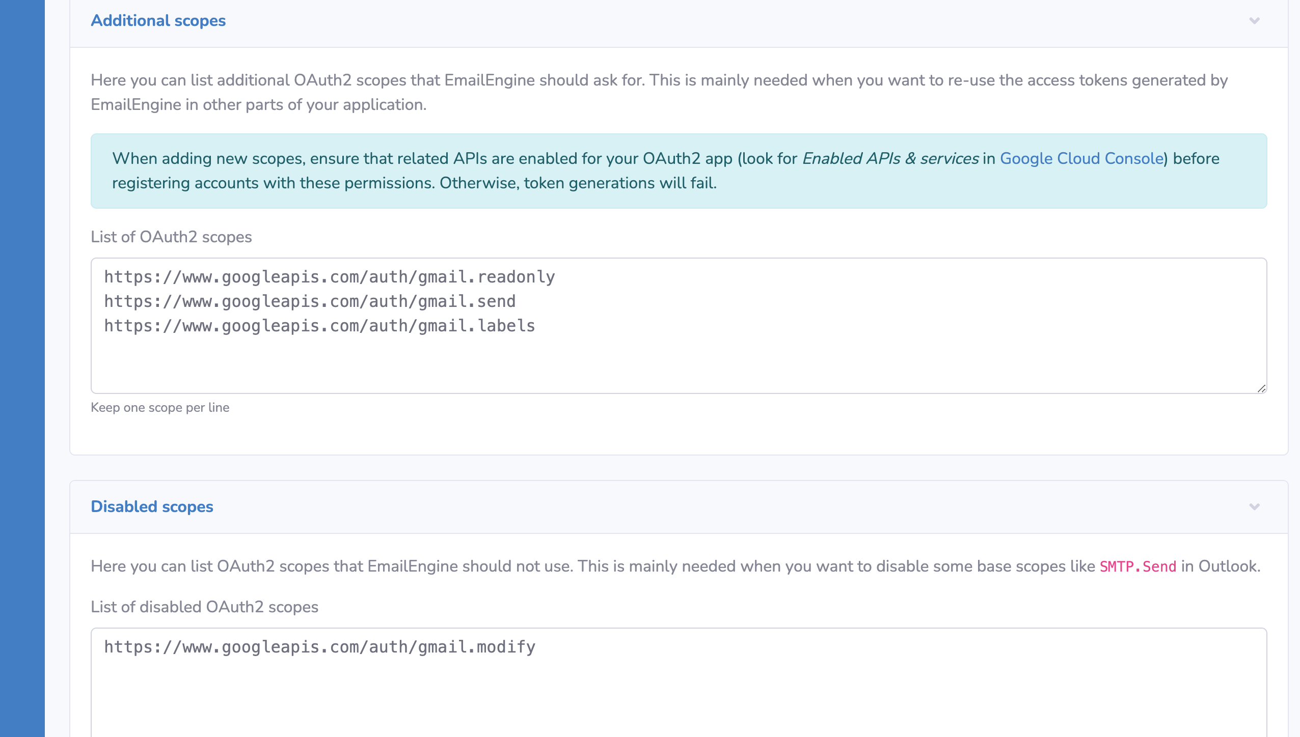 Setting up Gmail OAuth with Gmail API